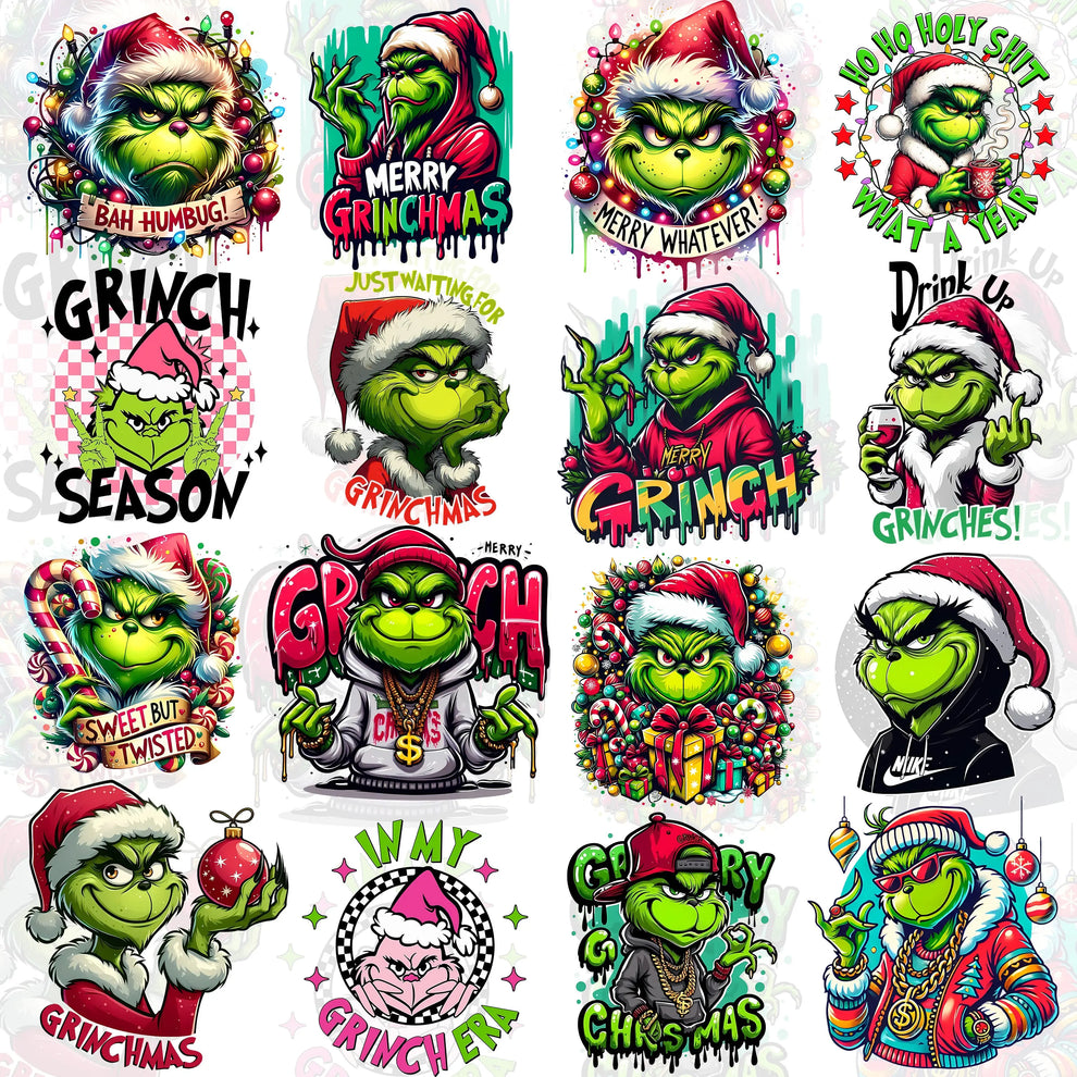 Grinch T Shirt Designs: 35+ High Quality PNGs, Ready to Print ...