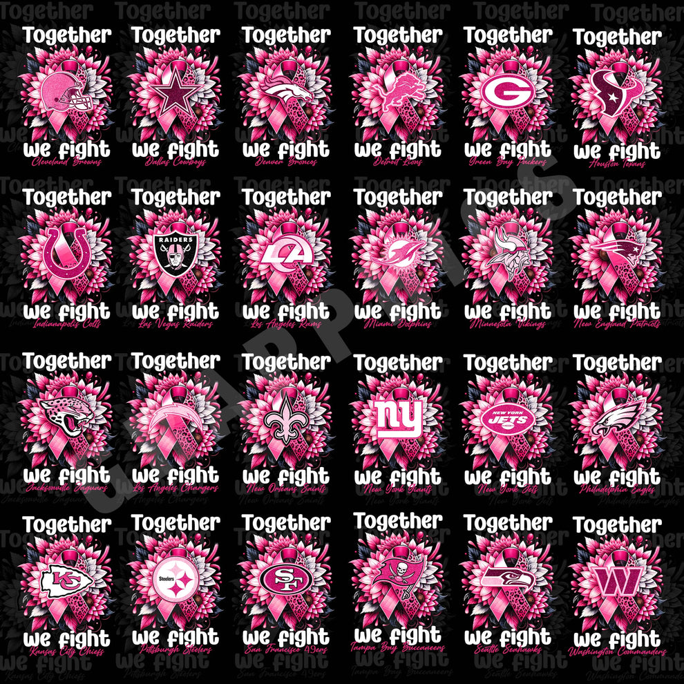 NFL Breast Cancer T Shirt Designs: All 32 Teams Included – TeeGrapphics