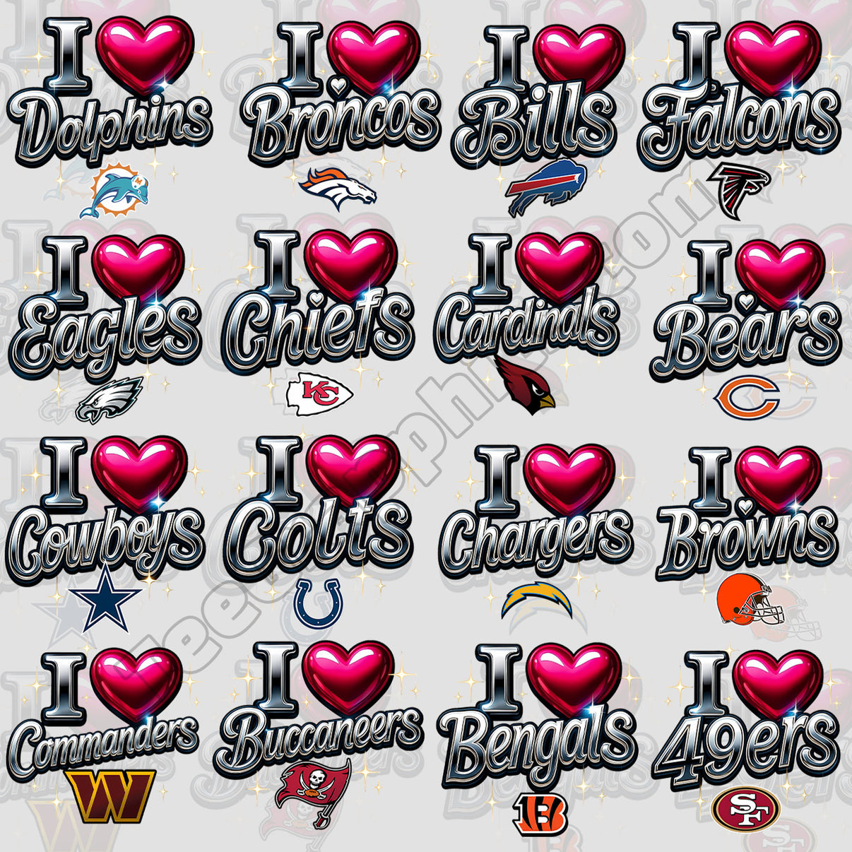 32 I Love NFL T Shirt Designs – TeeGrapphics